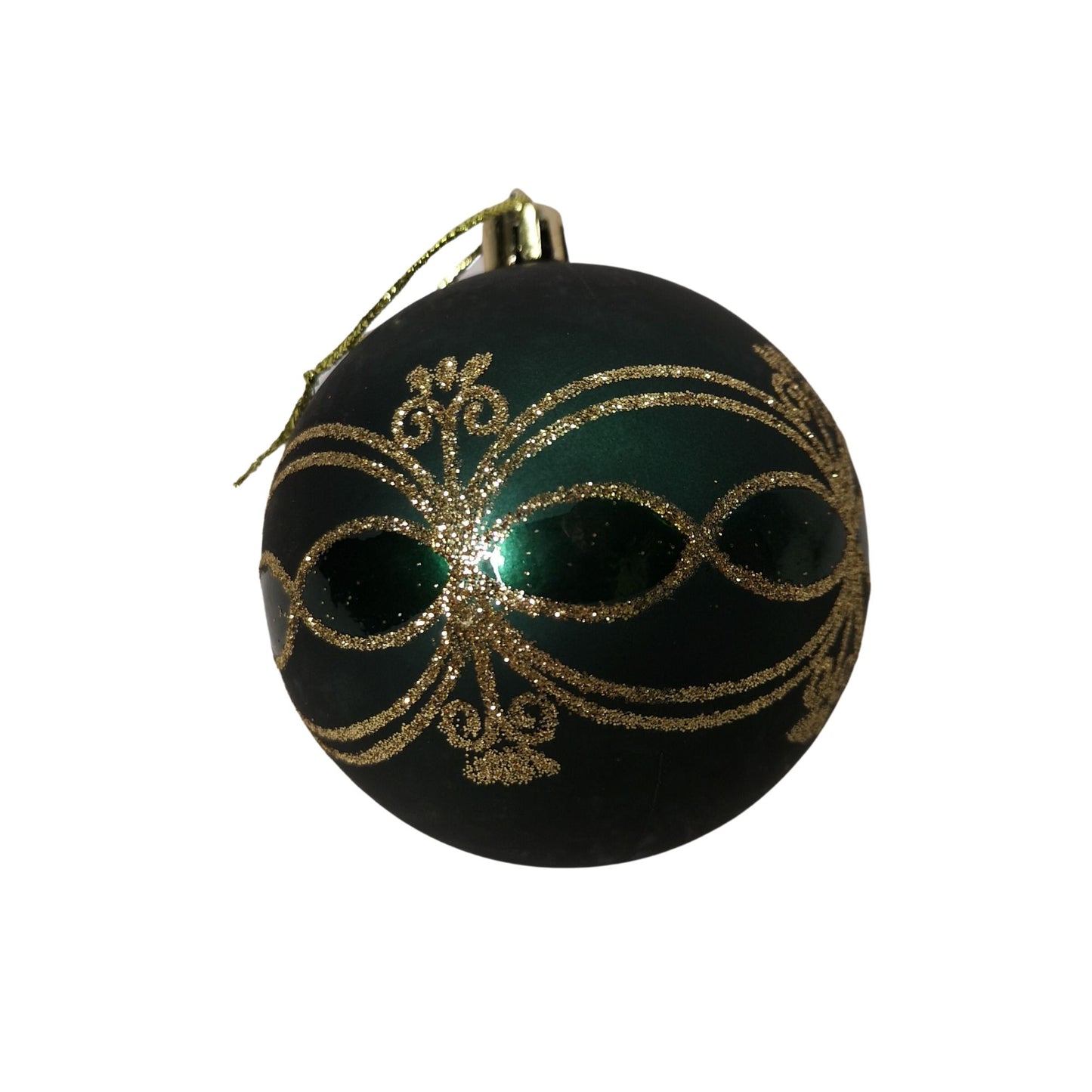 Box of 12 8cm Assorted Red and Green Shatterproof Christmas Bauble Dec ...