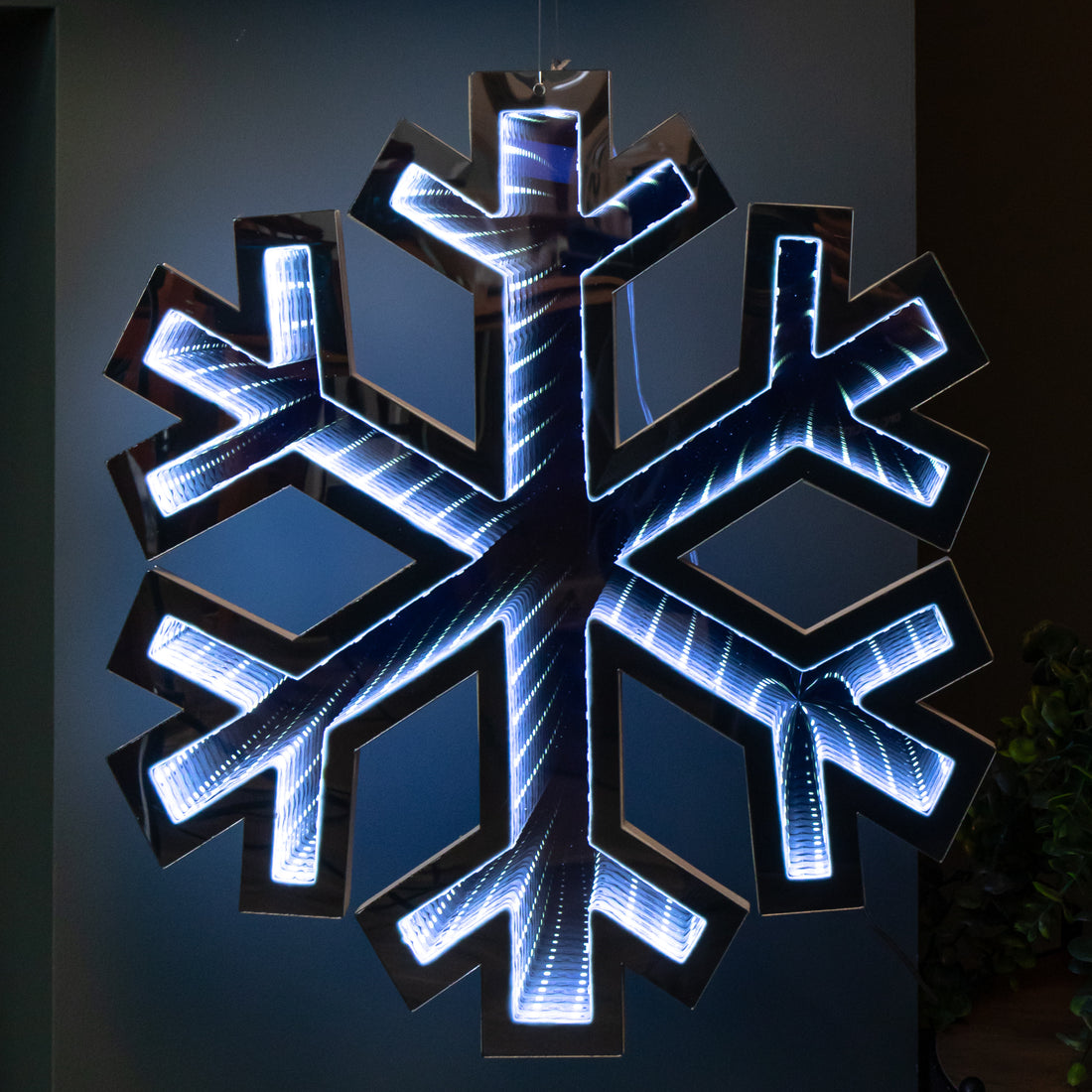 40cm LED Infinity Light Hanging Snowflake– Cheaper Online