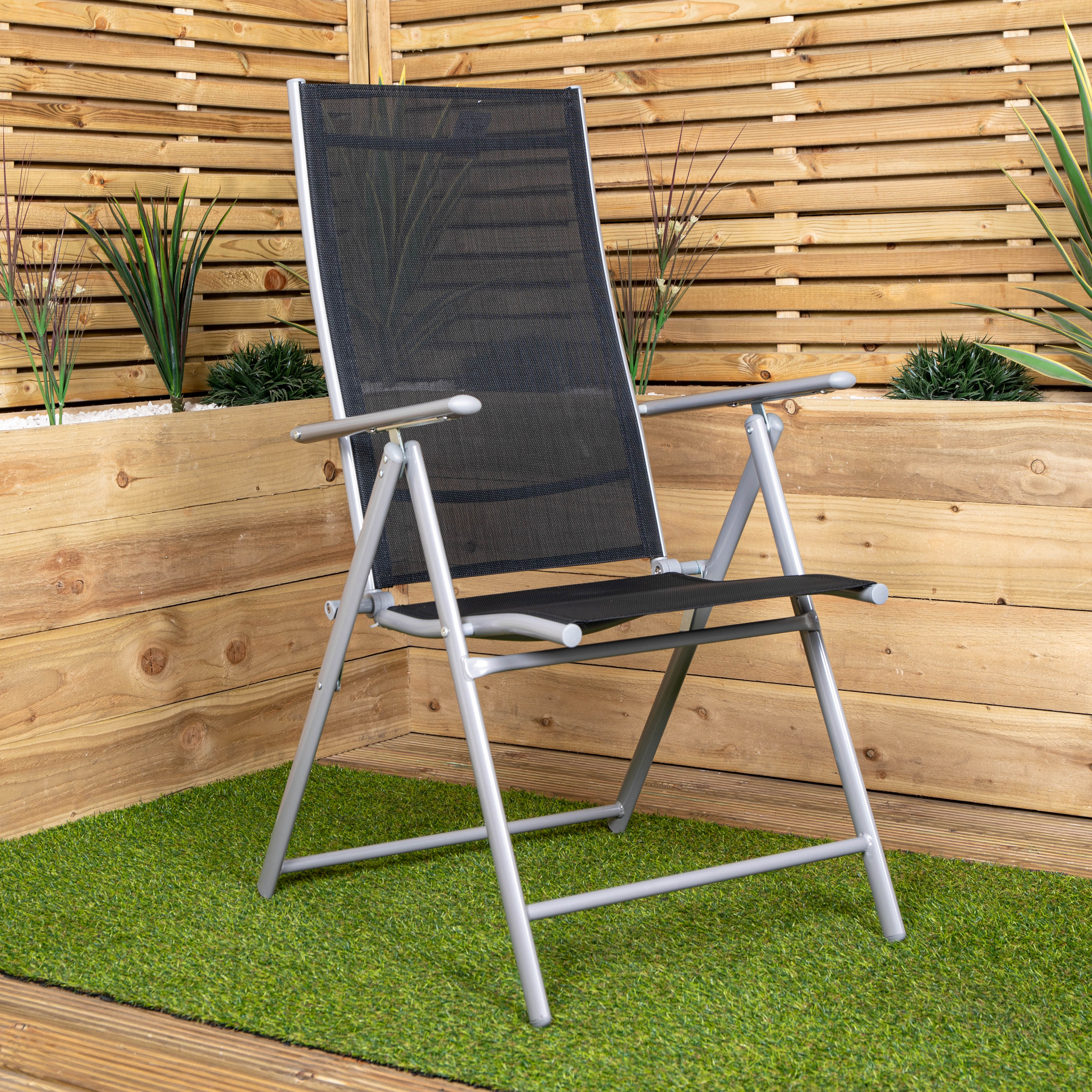 Factory Seconds Outdoor Garden Patio Multi Position Reclining Folding ...