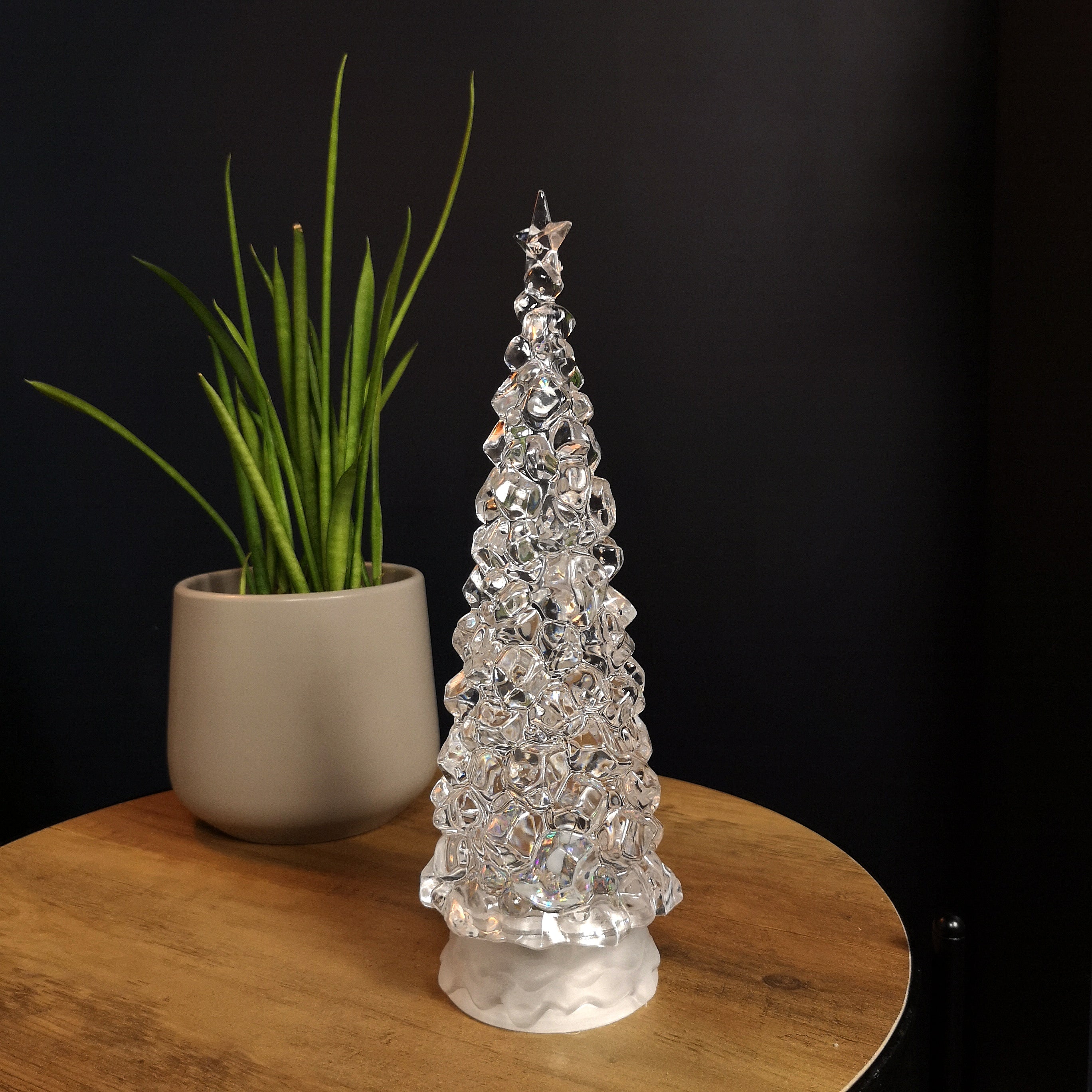 30cm LED Water Spinner Christmas Tree With Colour Changing LEDs ...