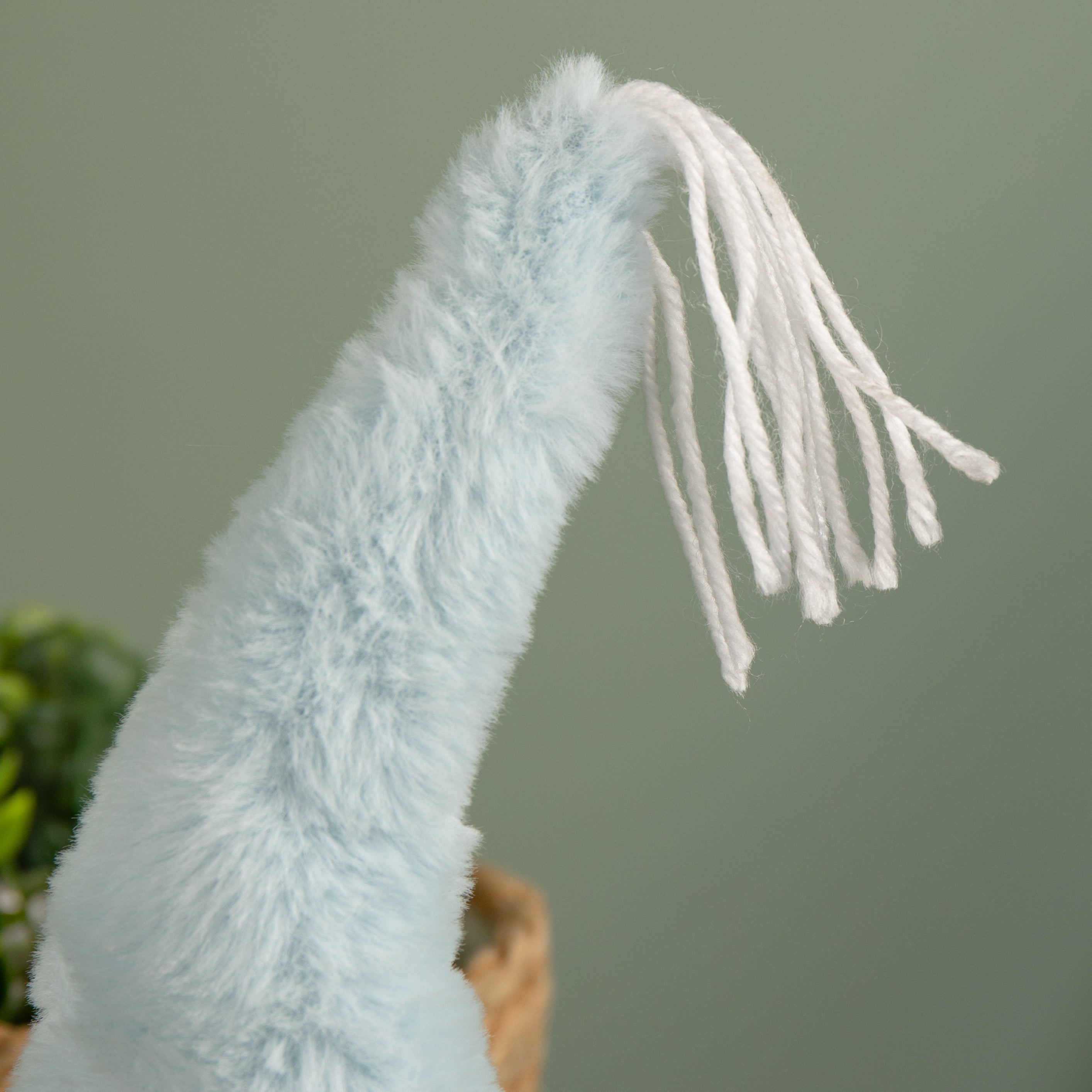 48cm Pastel Blue Plush Sitting Christmas Gonk with Dangly Legs Decorat ...