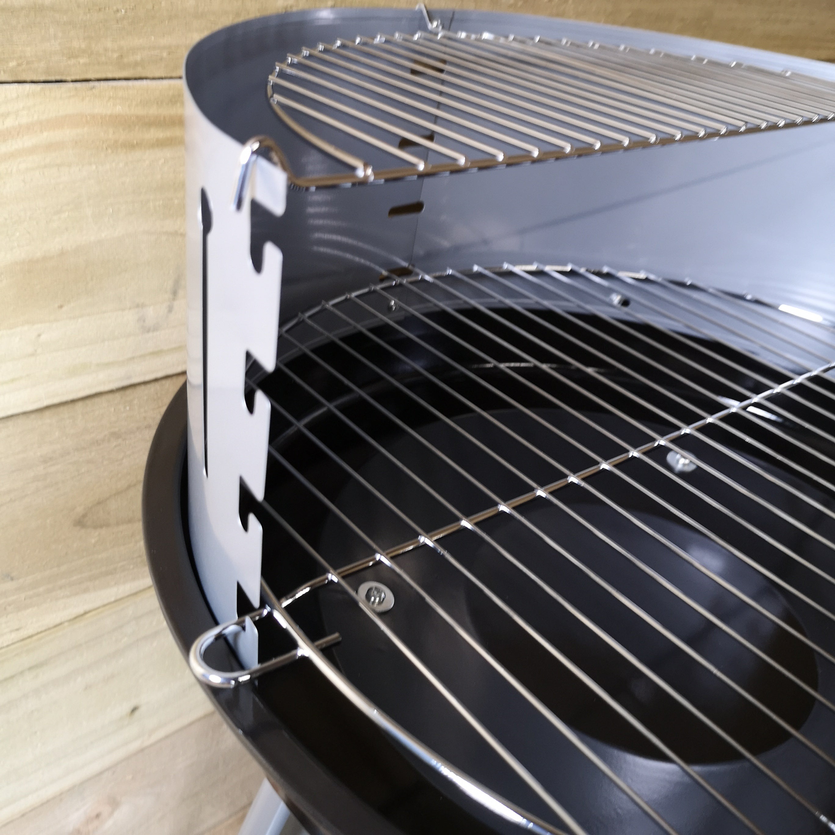 ø47 x H75cm Outdoor Garden Round Charcoal BBQ Barbecue on Wheels ...