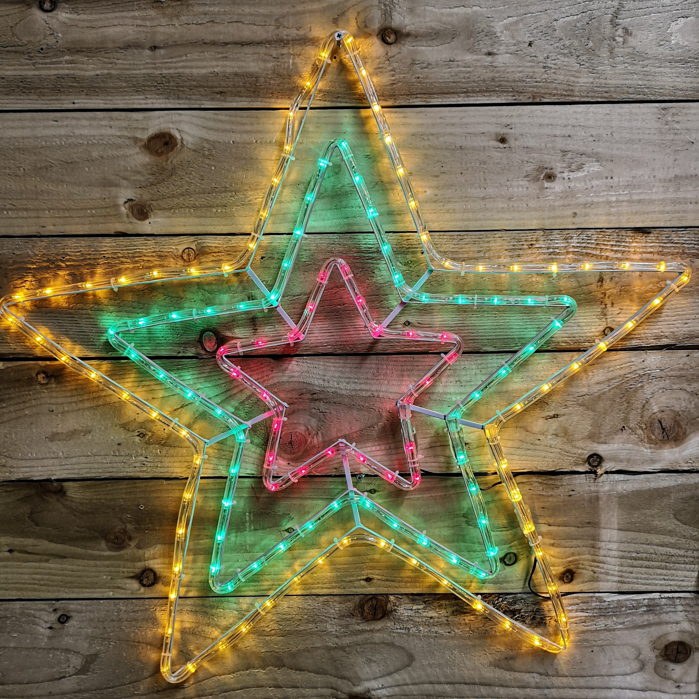 80cm Multicoloured LED Star Ropelight Christmas Decoration– Cheaper Online