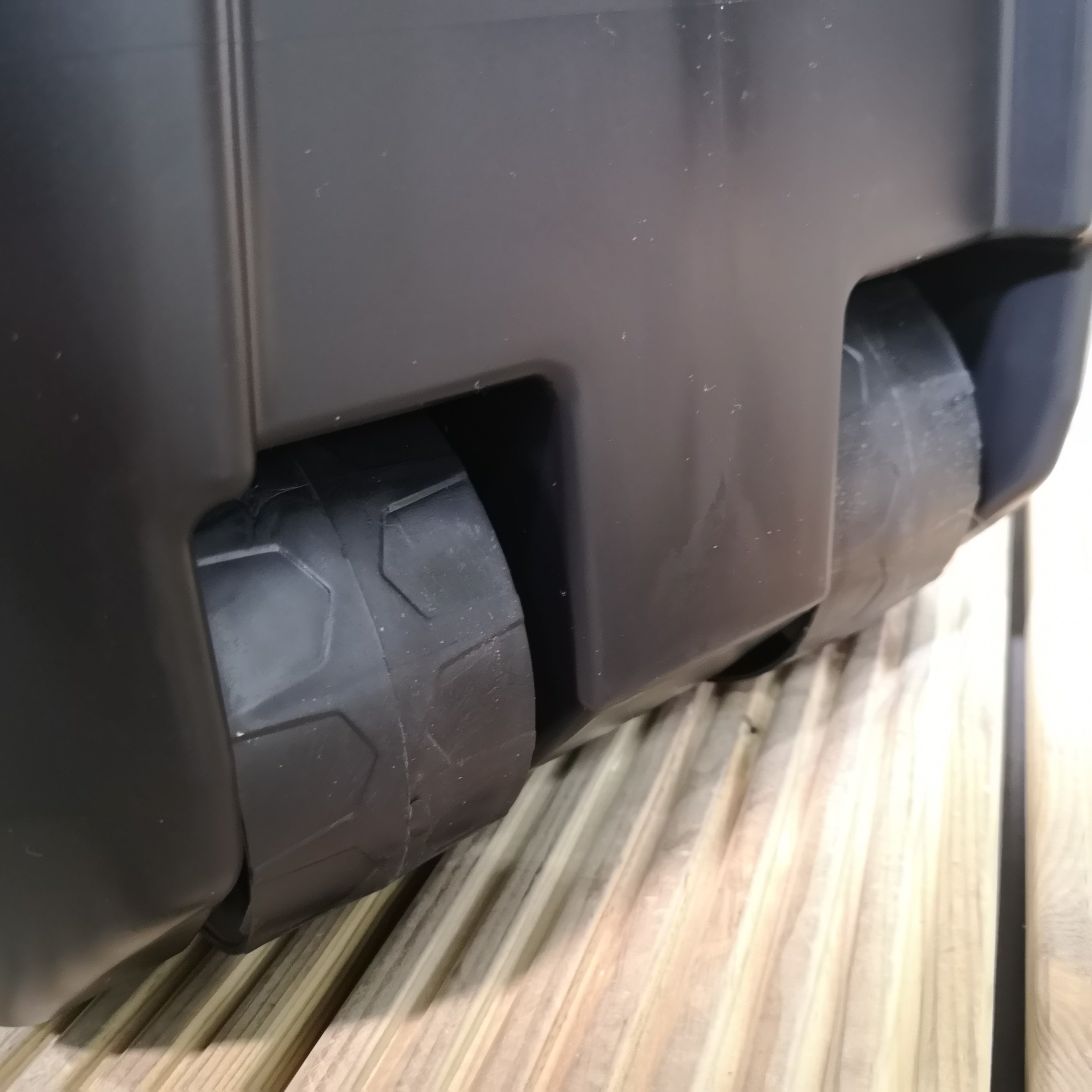 110L Heavy Duty Trunk on Wheels Sturdy, Lockable, Stackable and Nestab ...
