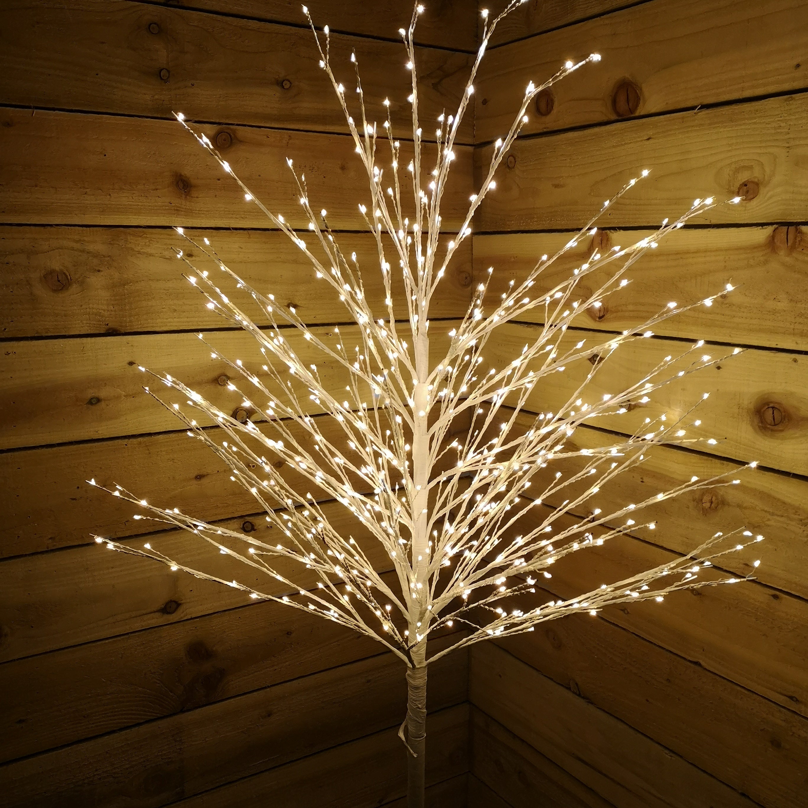 Snowtime Christmas 1.8m/6ft White Micro Dot Tree 900 Warm White LEDs ...