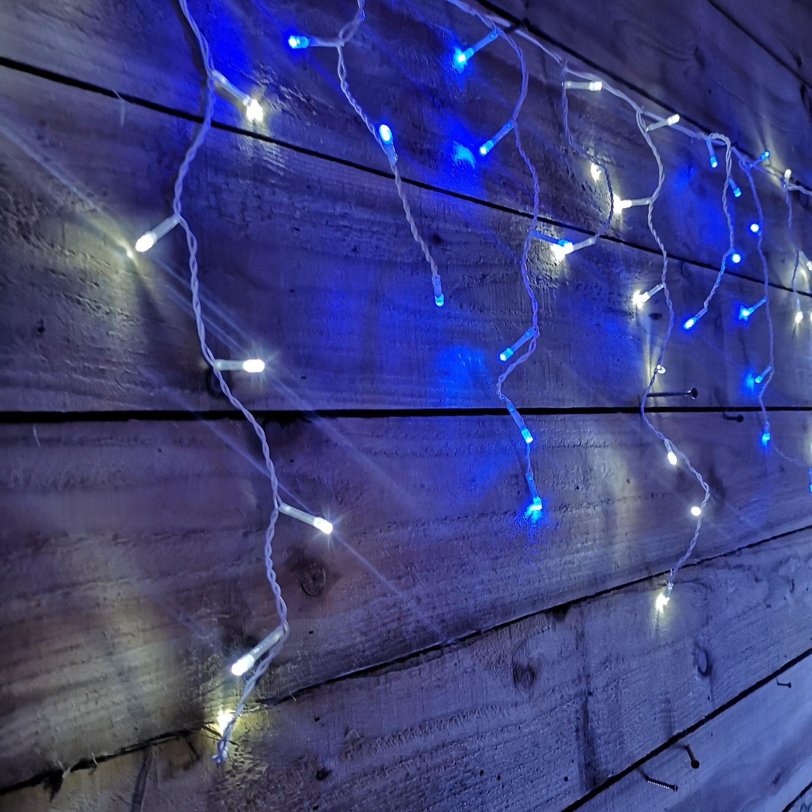 360 Indoor Outdoor Christmas Multi-Function LED Icicle Chaser Lights B ...