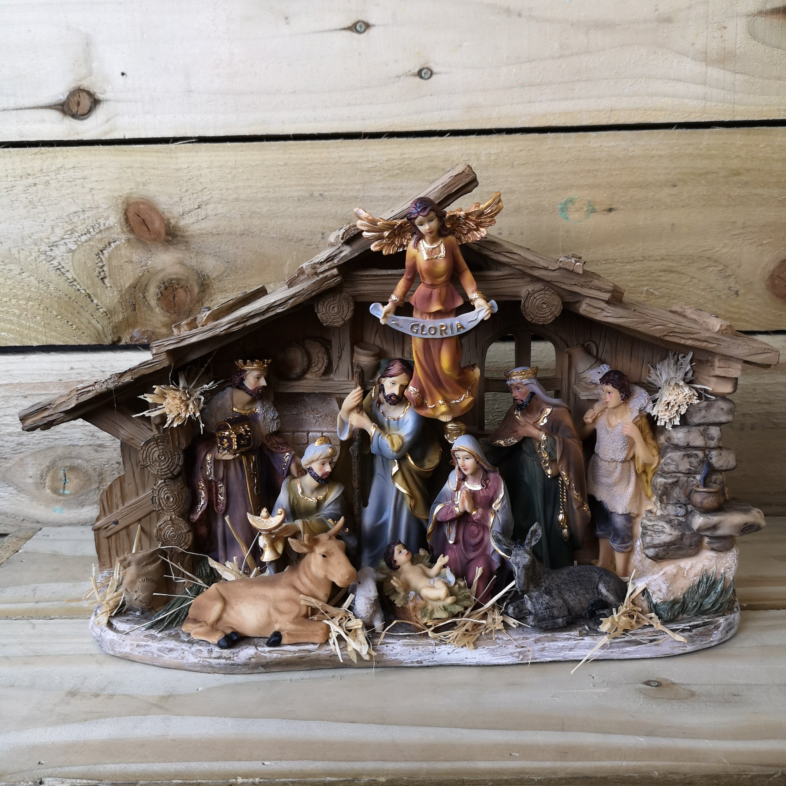 Premier 43cm Wide Christmas Nativity Scene - Porcelain -– Cheaper Online